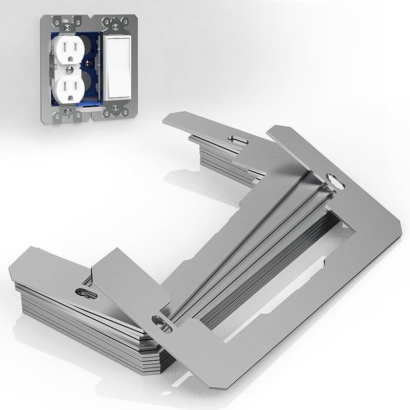 10 Pcs Wall Plate Spacer,Metal Receptacle Spacers for Electrical Box ...