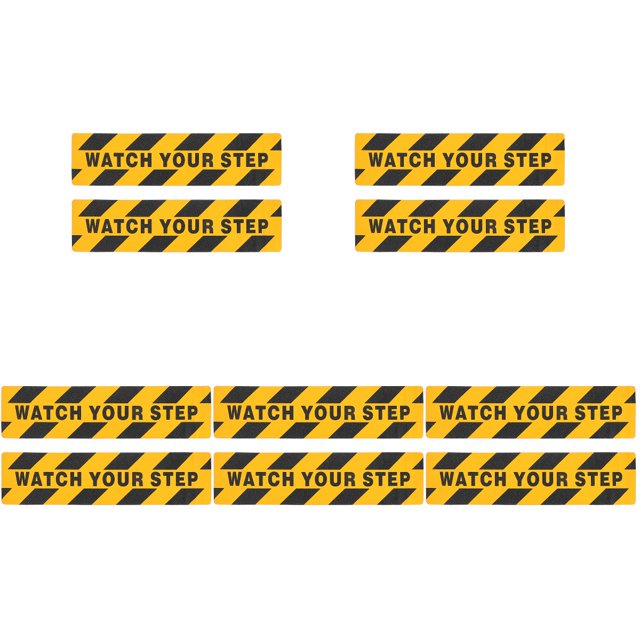 10 Pcs Warning Sticker Stair Tape Stickers Label Grip for Stairs Non ...
