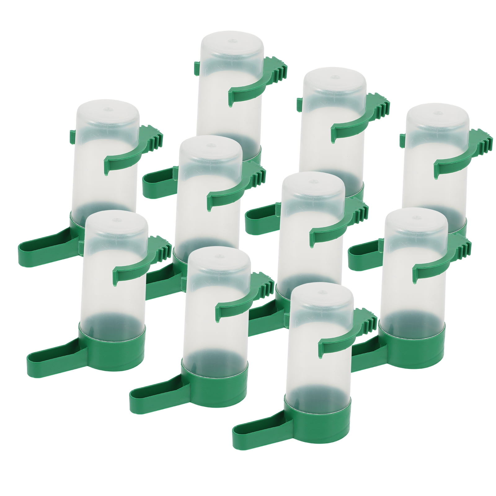 10 Pcs Water Bottle Bird Feeders Waterer Pet Parrot Bowl Dispenser ...