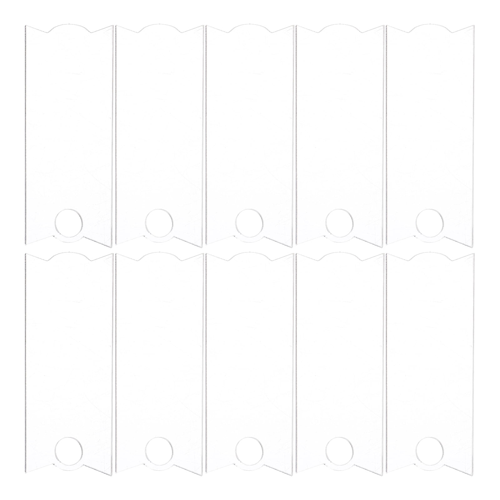 10 Pcs Water Cup Nameplate Blank Acrylic Name Id Plate Tumbler Name ...