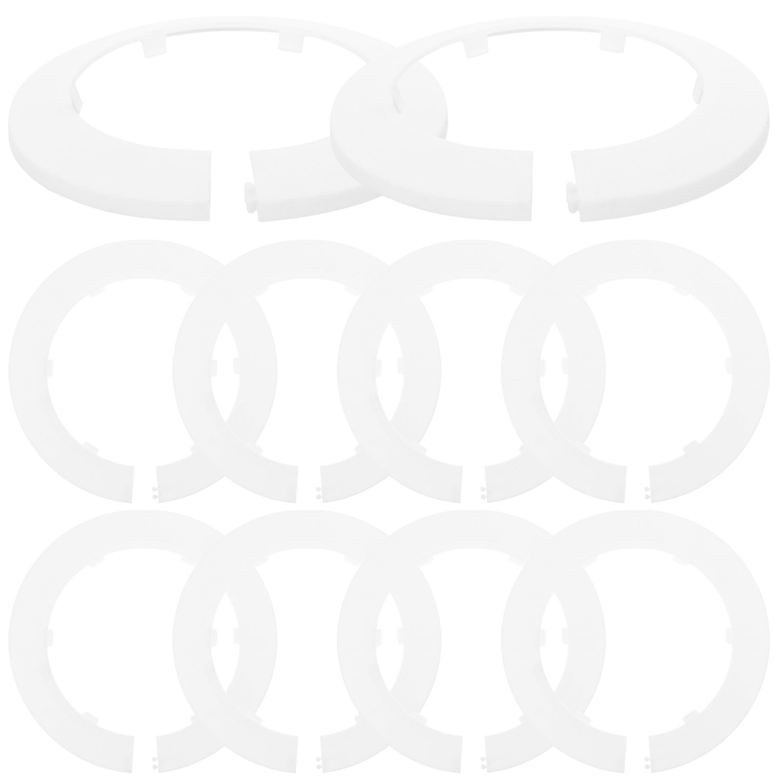 10 Pcs Water Pipe Cover Outdoor Toilet Flange Radiator Plumbing Plates ...