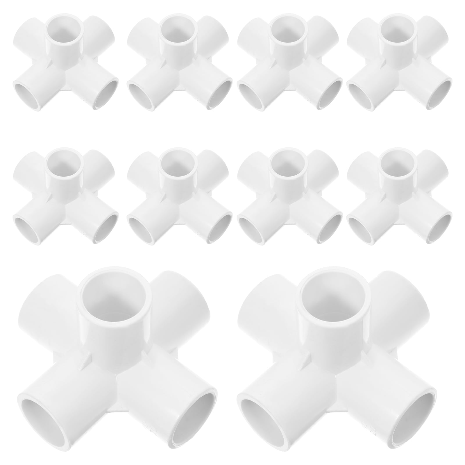 10 Pcs Water Pipe Elbow Outlet Tee Pipe Connector PVC Drinking Water ...