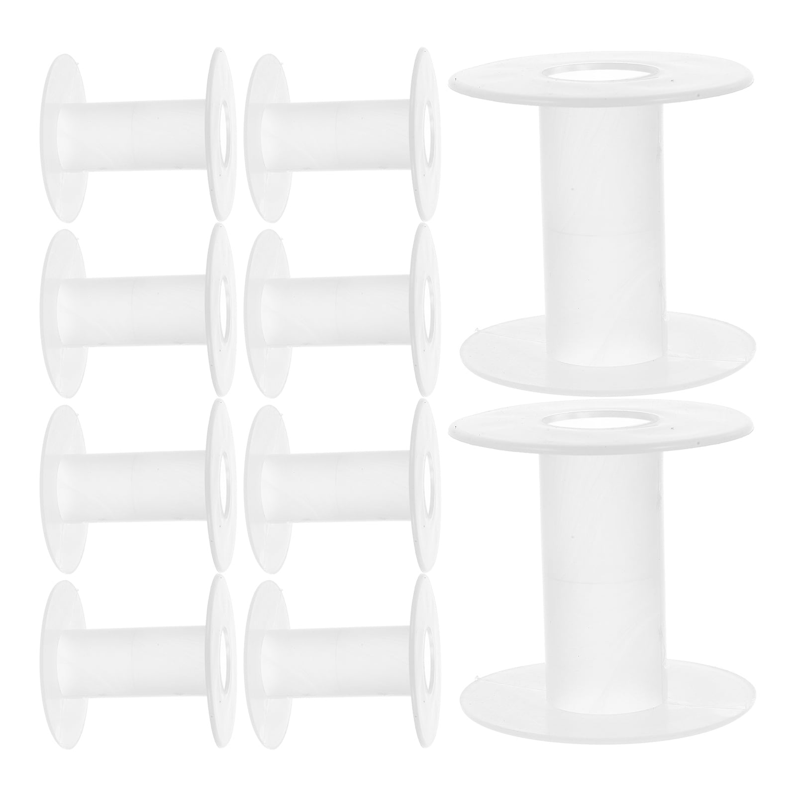 10 Pcs Weaving Bobbins Winding Reel 5.60X5.60X5.50CM Transparent ...