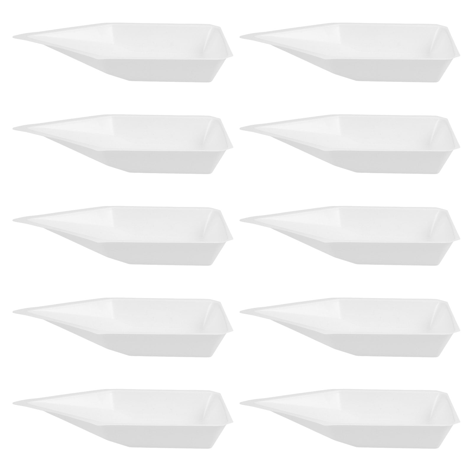 OUNONA Transparent Plastic Weighing Boats for Laboratory Use Reusable ...