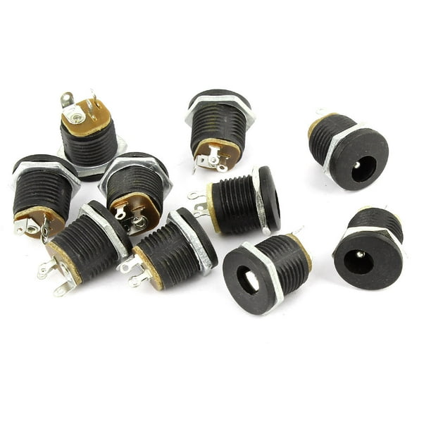 10 Pcs Welding DC Power Supply Jack Sockets Connector 2.1mm x 5.5mm ...