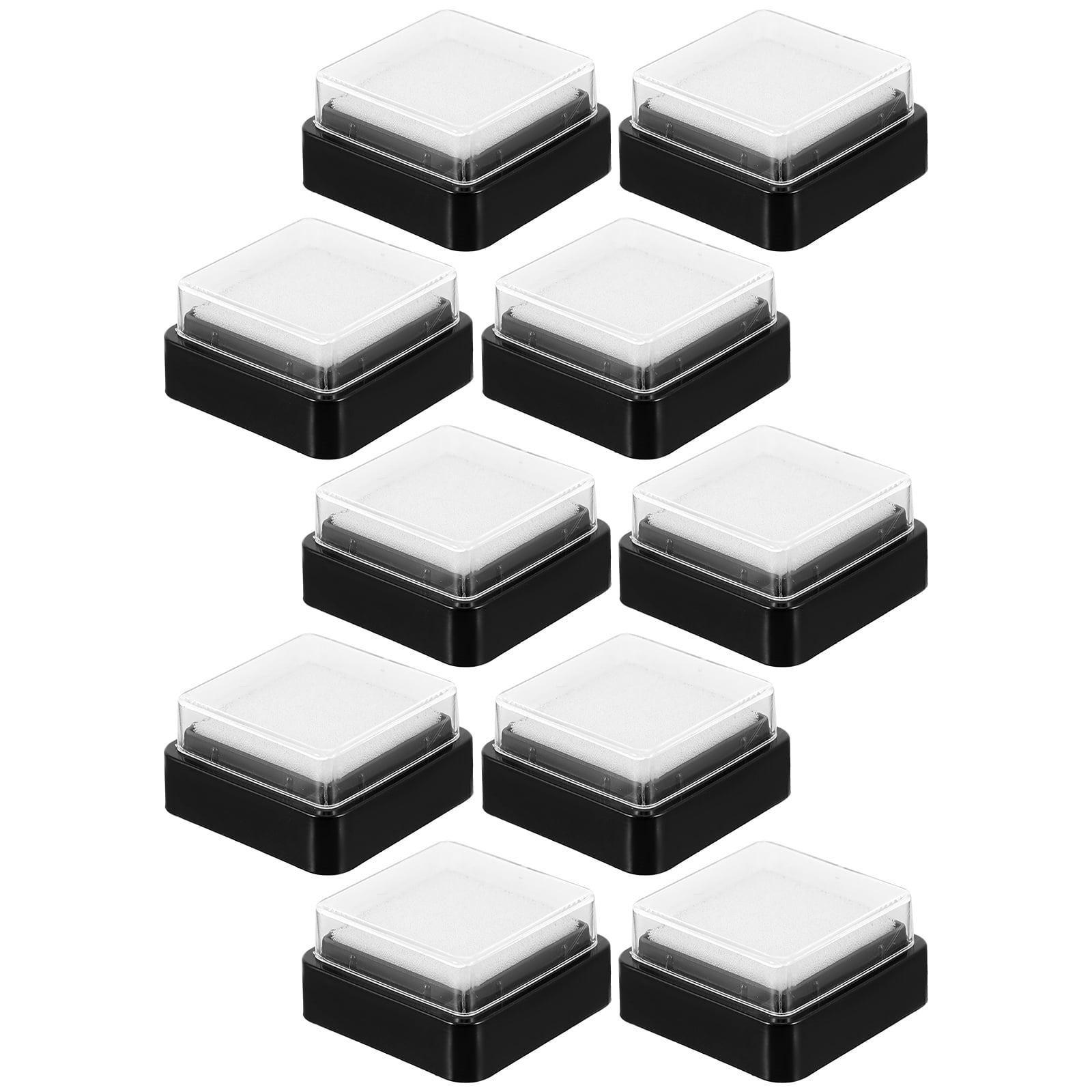 10 Pcs White Felt Stamp Pads for Crafting Large Ink Blank - Walmart.com