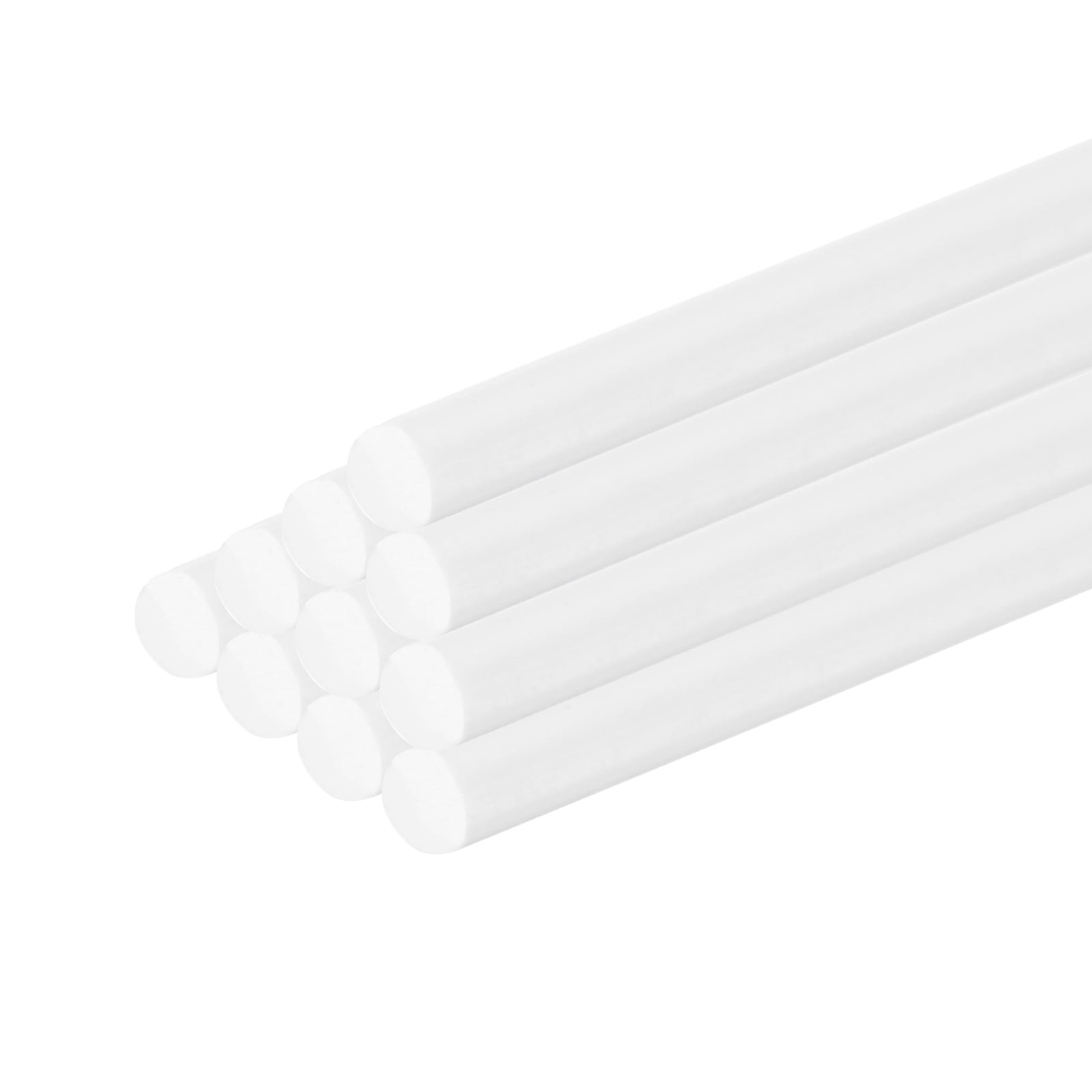Uxcell Plastic Rods ABS Styrene Round Stick Round Solid Bar DIY Model ...