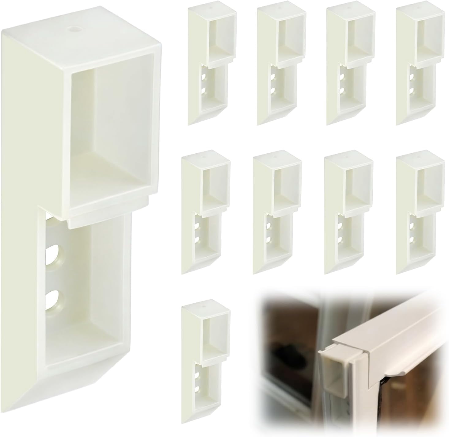 10 Pcs White Plastic Window Channel Balance Sash Cams 2-3/16 in Window ...
