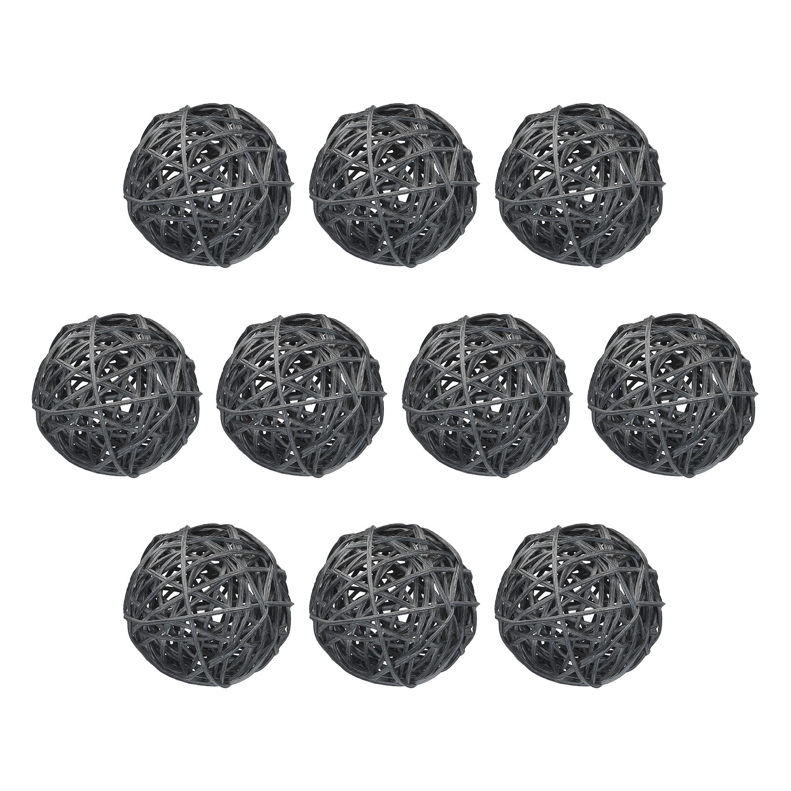 10 Pcs Wicker Rattan Balls 2.4 Inch Rattan Decorative Balls for Vase ...