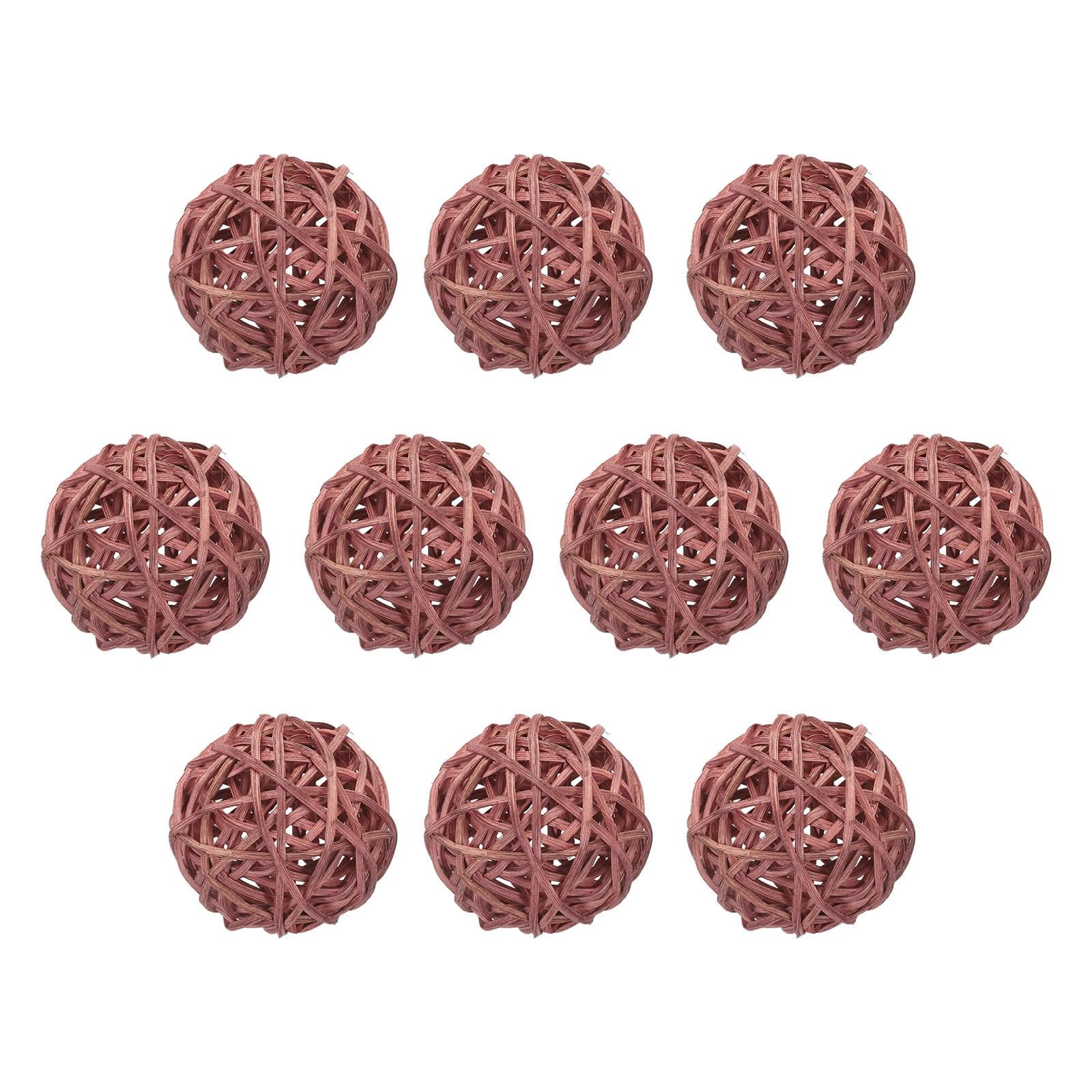 10 Pcs Wicker Rattan Balls 2.4 Inch Rattan Decorative Balls for Vase ...