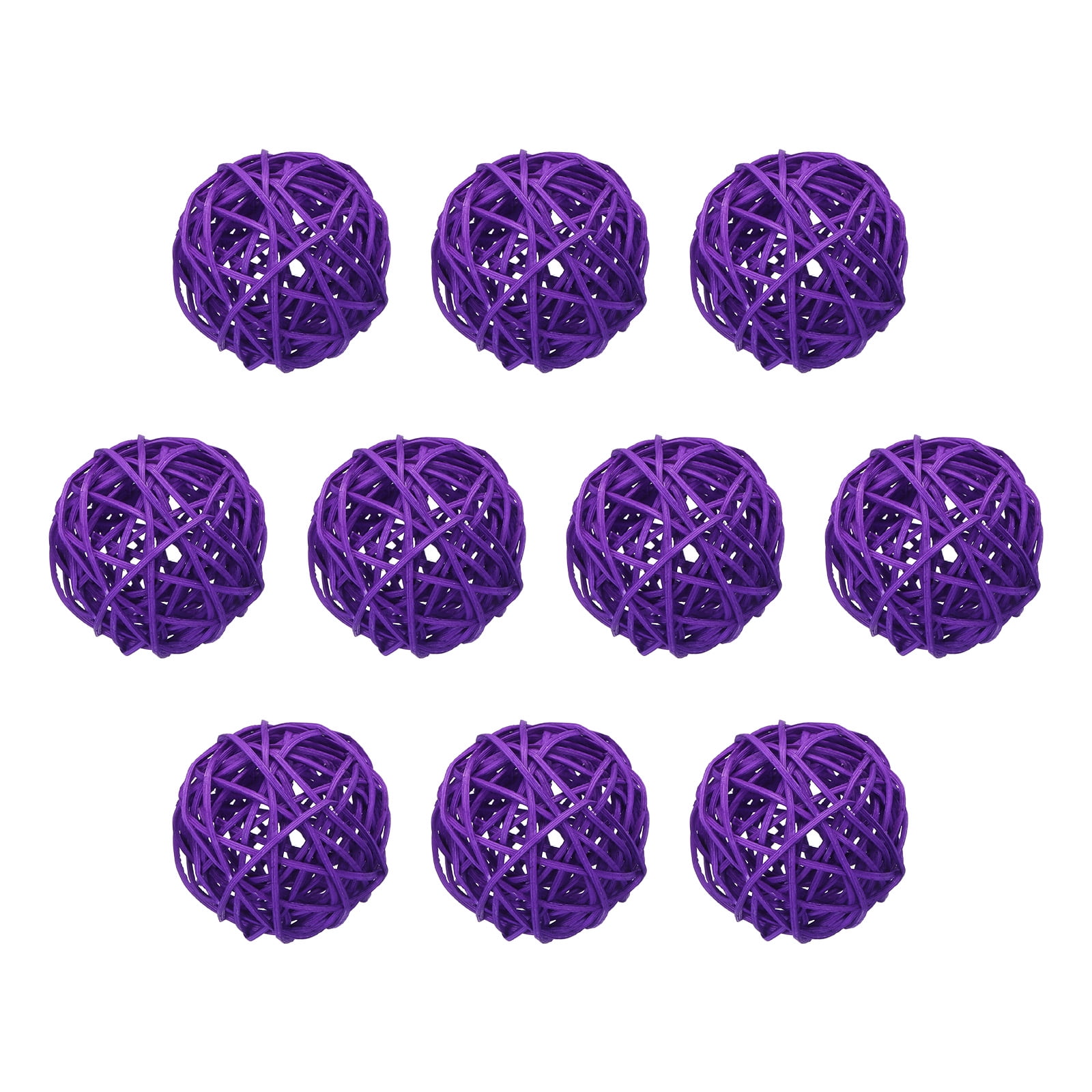 10 Pcs Wicker Rattan Balls 2.4 Inch Rattan Decorative Balls for Vase ...