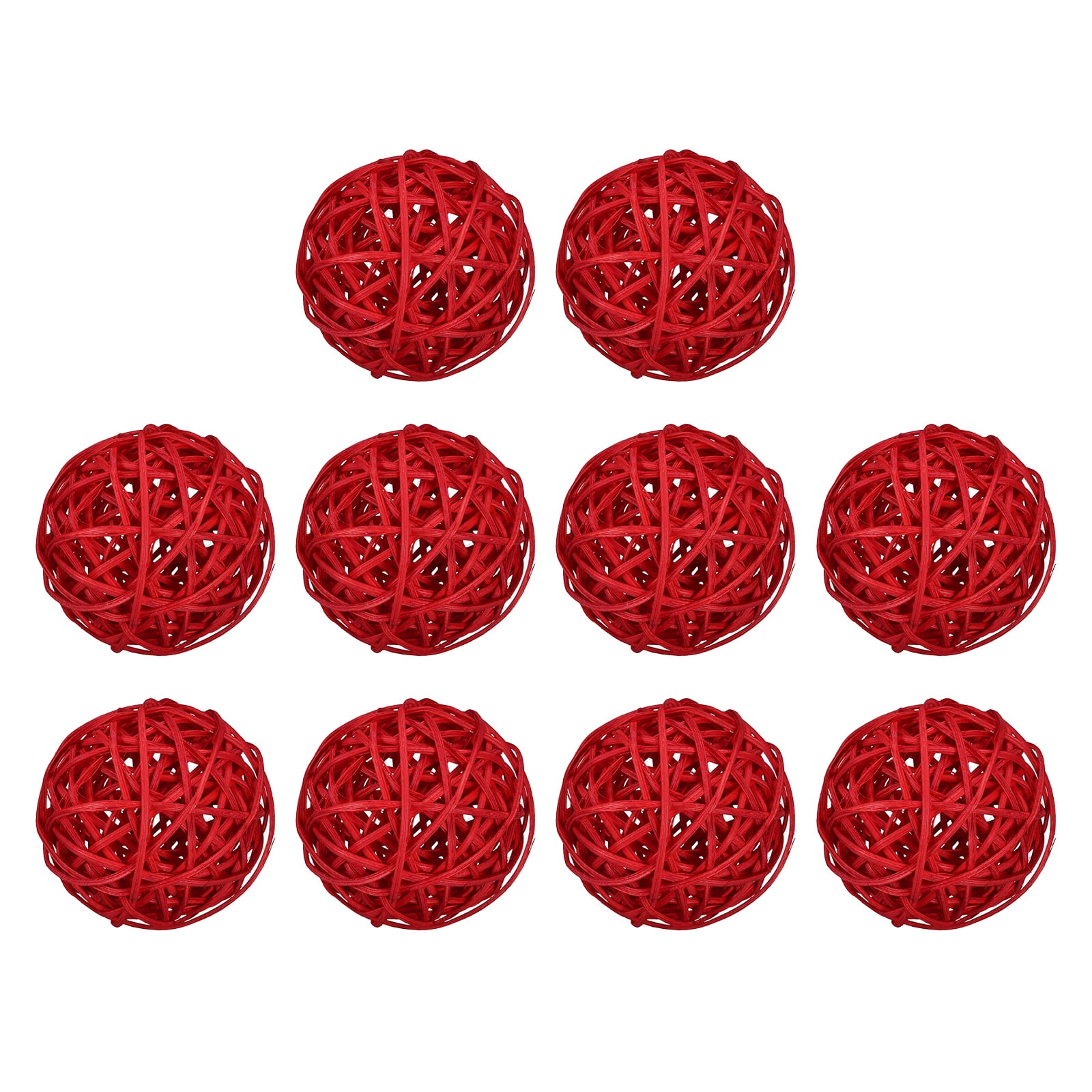 10 Pcs Wicker Rattan Balls 3.2 Inch Rattan Balls Vase Fillers for ...