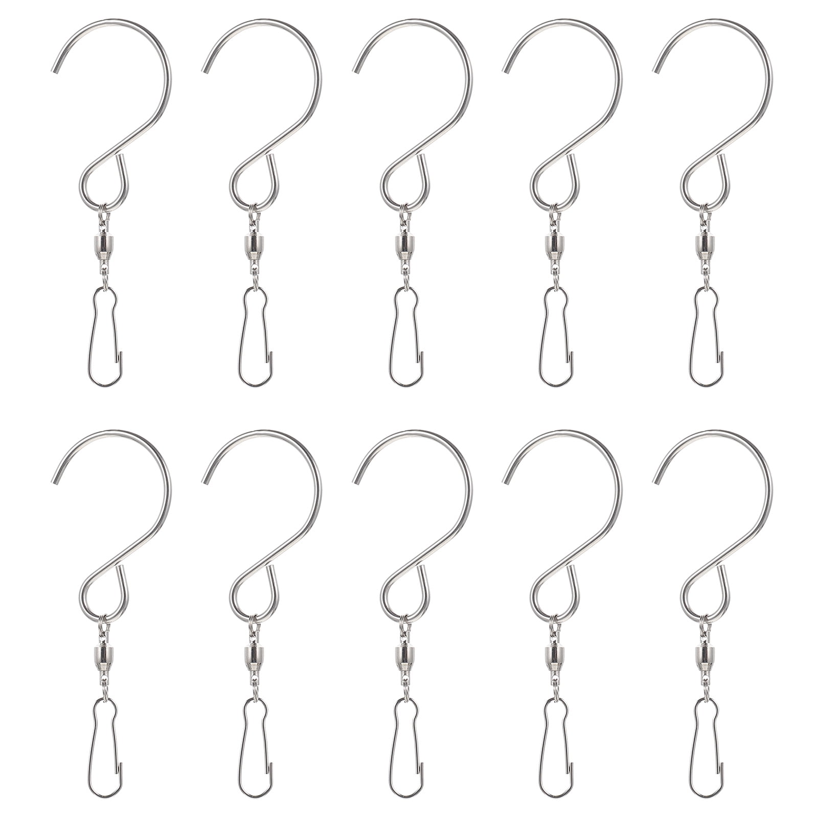 10 Pcs Wind Chime Hook Swivel Windchimes Outdoors Windsock Stainless ...