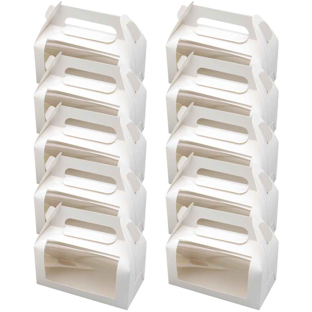 RUNROTOO Bakery Boxes White 10Pcs 6.8x3.5x3.3in - Walmart.com
