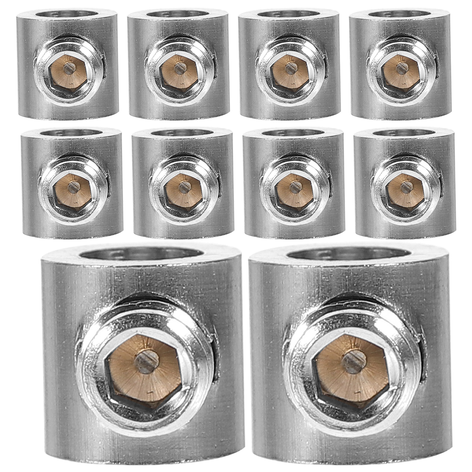 10 Pcs Wire Rope Locker Cable Clips Clamp Clamps Stainless Steel for ...