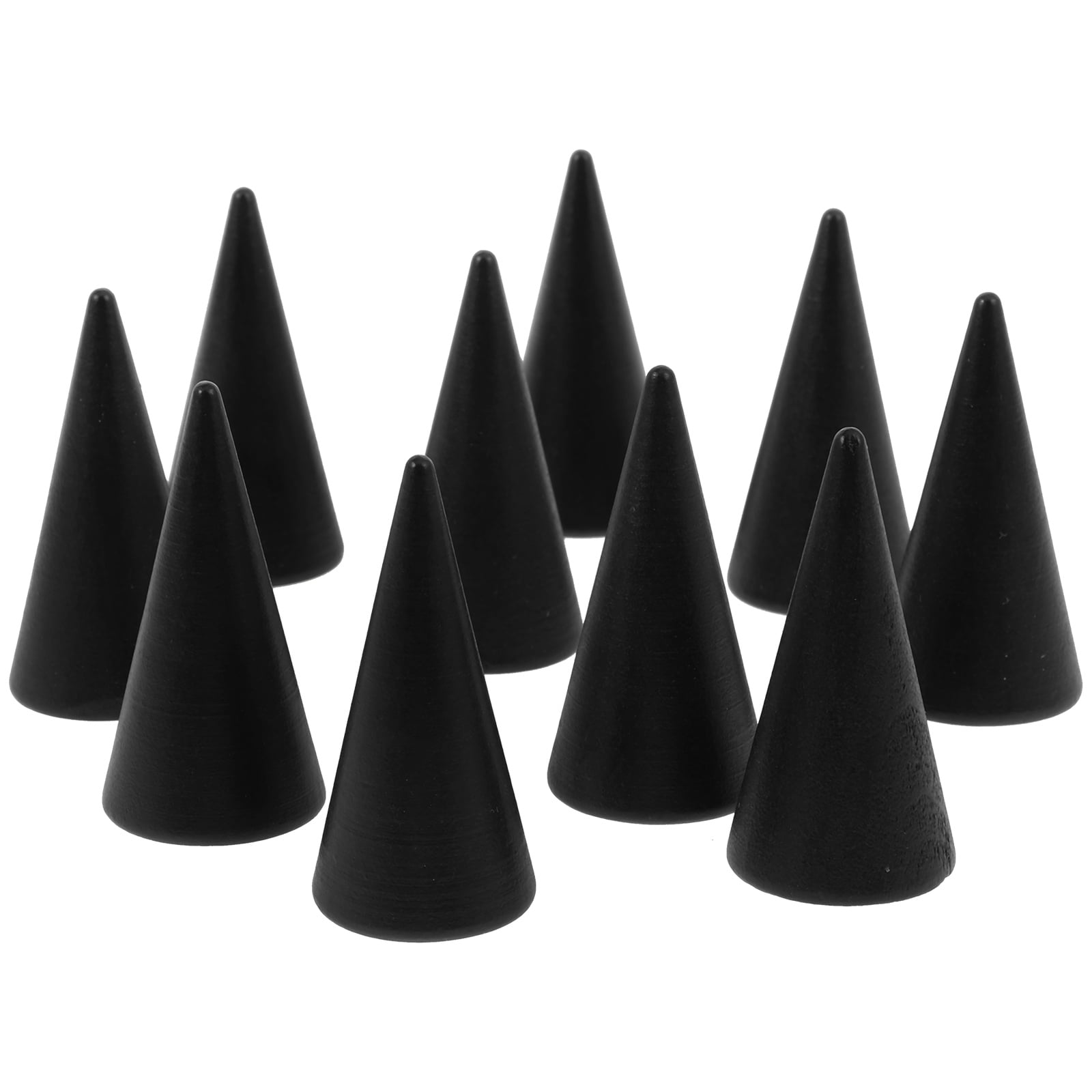 10 Pcs Wood DIY Cone Cone-shaped Decor Geometric Decor Cardboard Cones ...