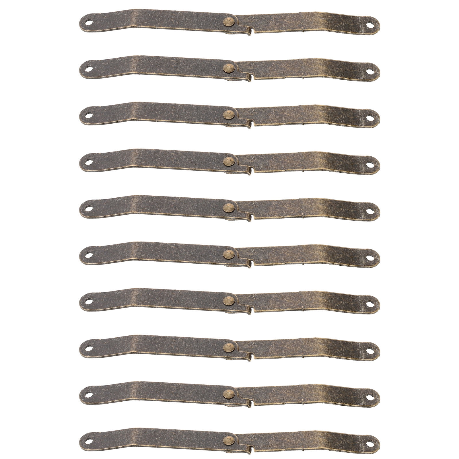 Raindrops Retro Style Metal Hinges for Wooden Boxes Golden Color 10 Pcs ...