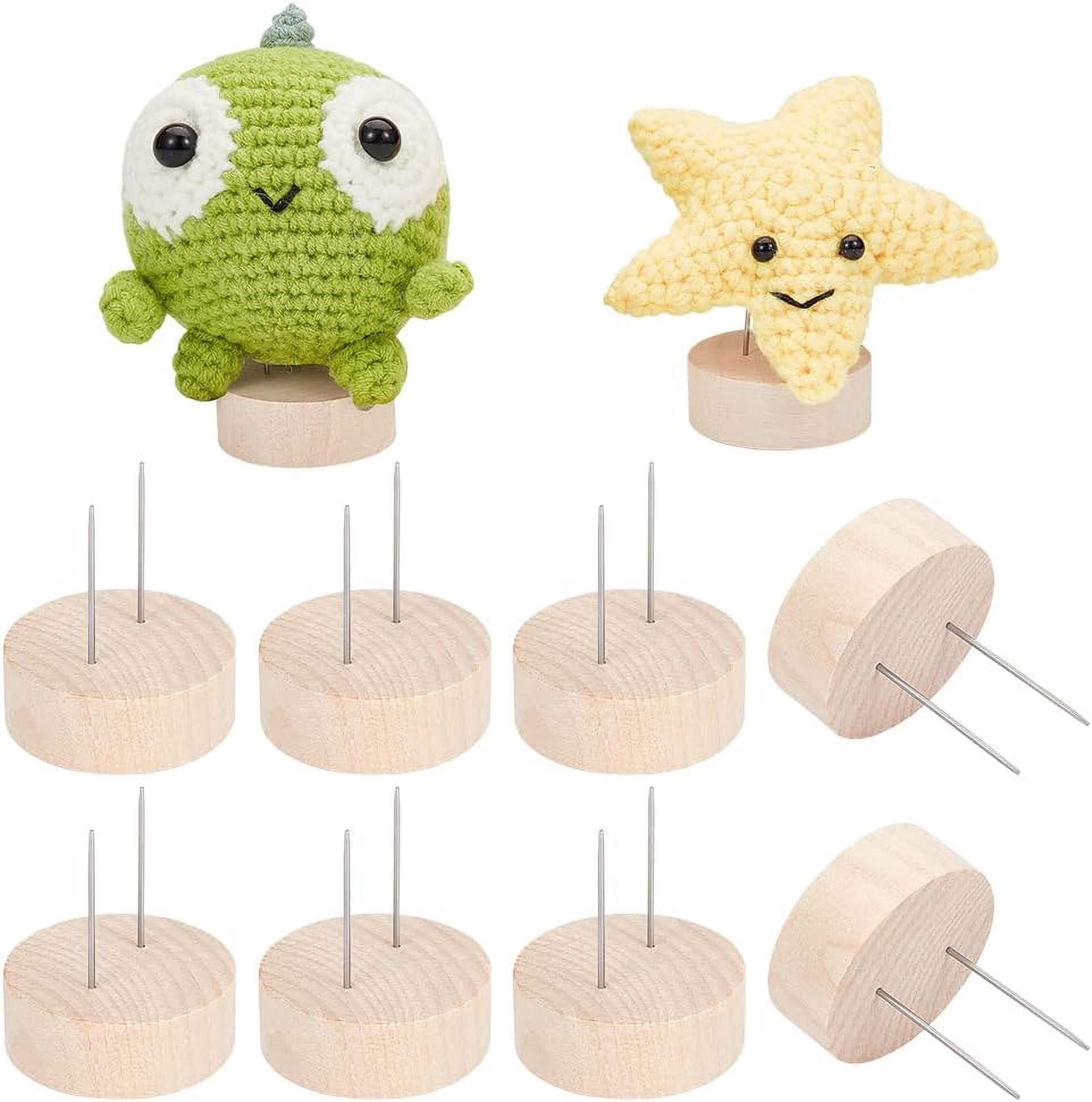 10 Pcs Wooden Crochet Doll Stand Wooden Doll Display Holder Crochet ...