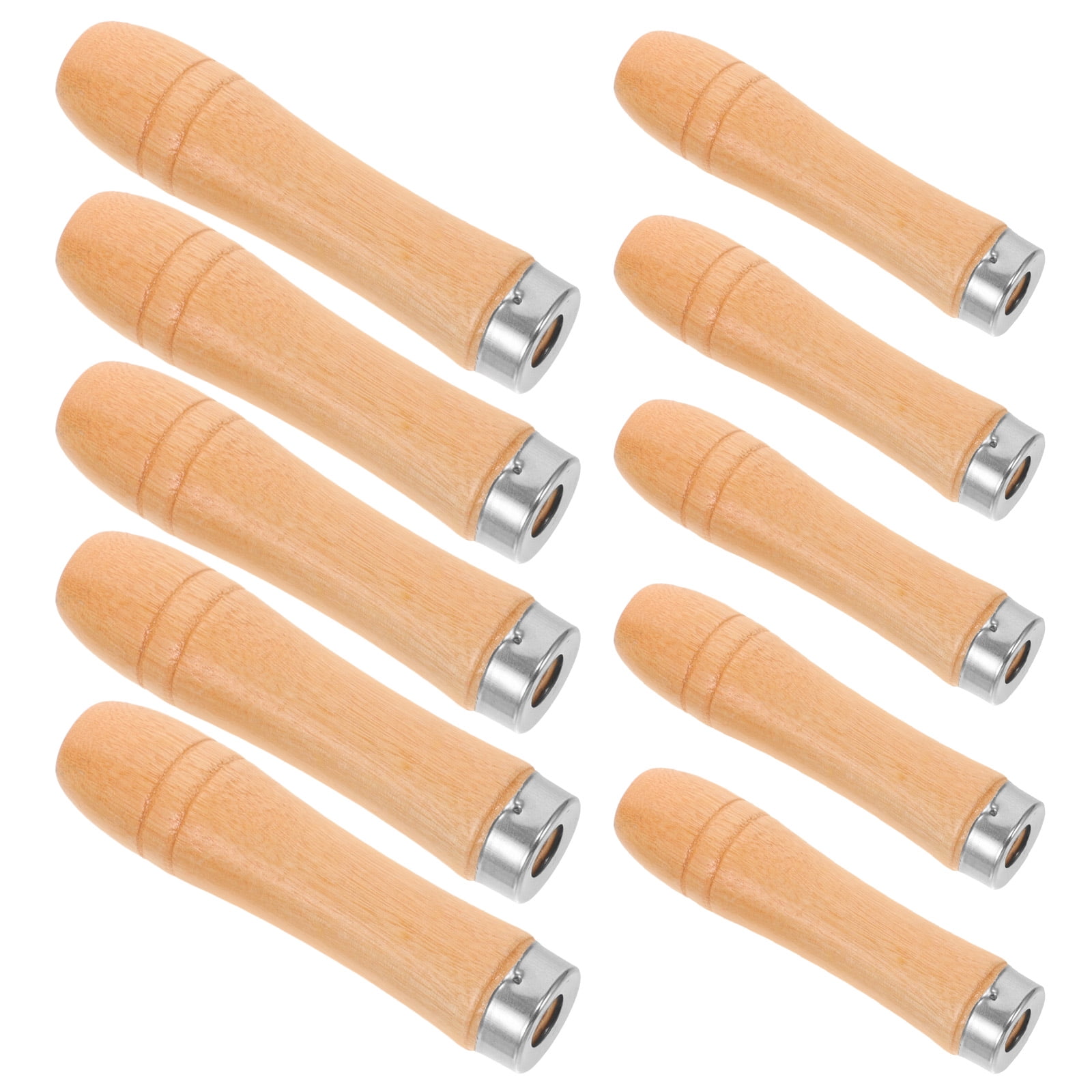 10 Pcs Wooden File Handle Woodoworking Bolt Driver No - Walmart.com