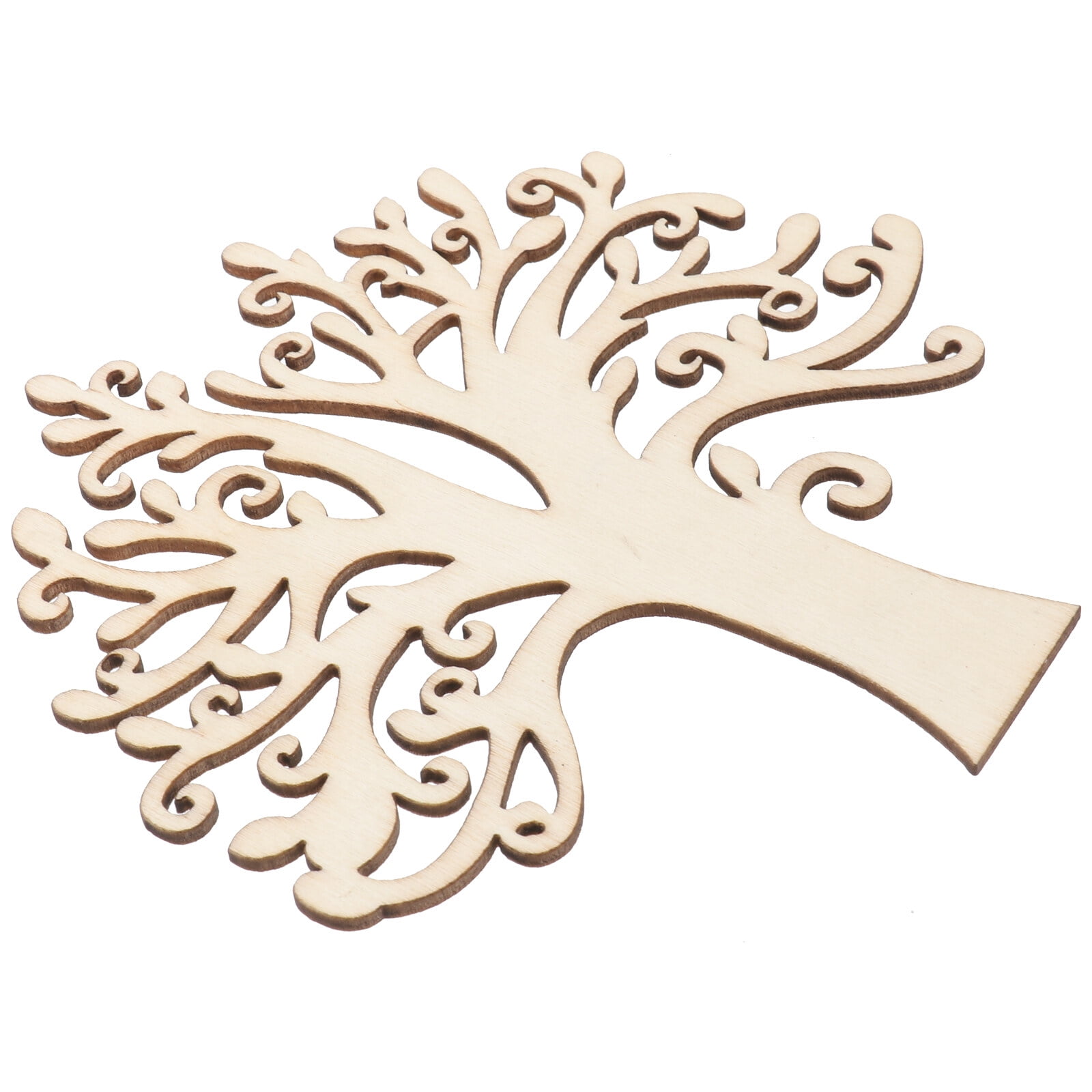 10 Pcs Wooden Tree for Crafting Masking Table Decor Trees 12.50X12.50X0 ...