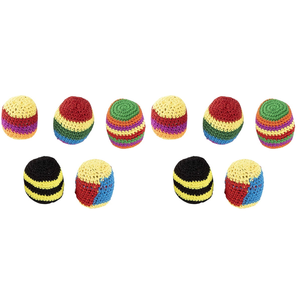 10 Pcs Woolen Yarn Sandbag Kids Playing Ball Toy Earthbag Game Toy ...