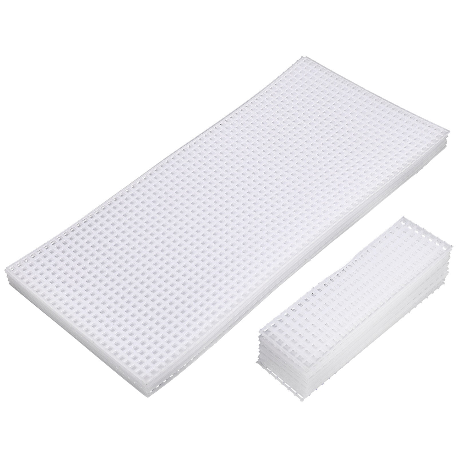 10 Pcs Woven Mesh Canvas Tote Bag DIY Weaving Plate Clear Bags for ...