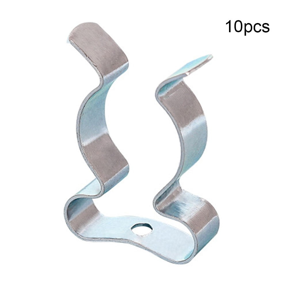 10 Pcs X TOOL SPRING TERRY CLIPS SNAP SHED CLOSED HEAVY DUTY WALL MOUNT ...