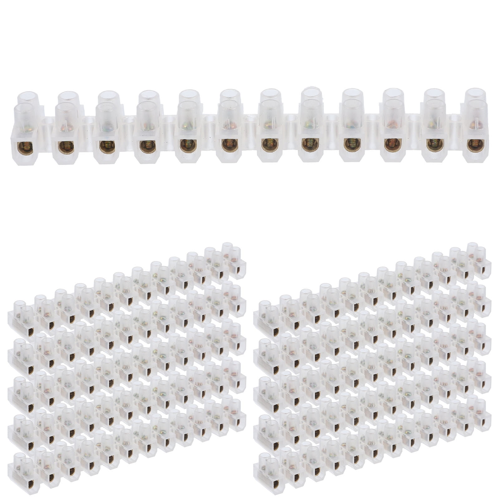 10 Pcs X3 Terminals Speakers Light Strip Terminal Block Small Wire ...