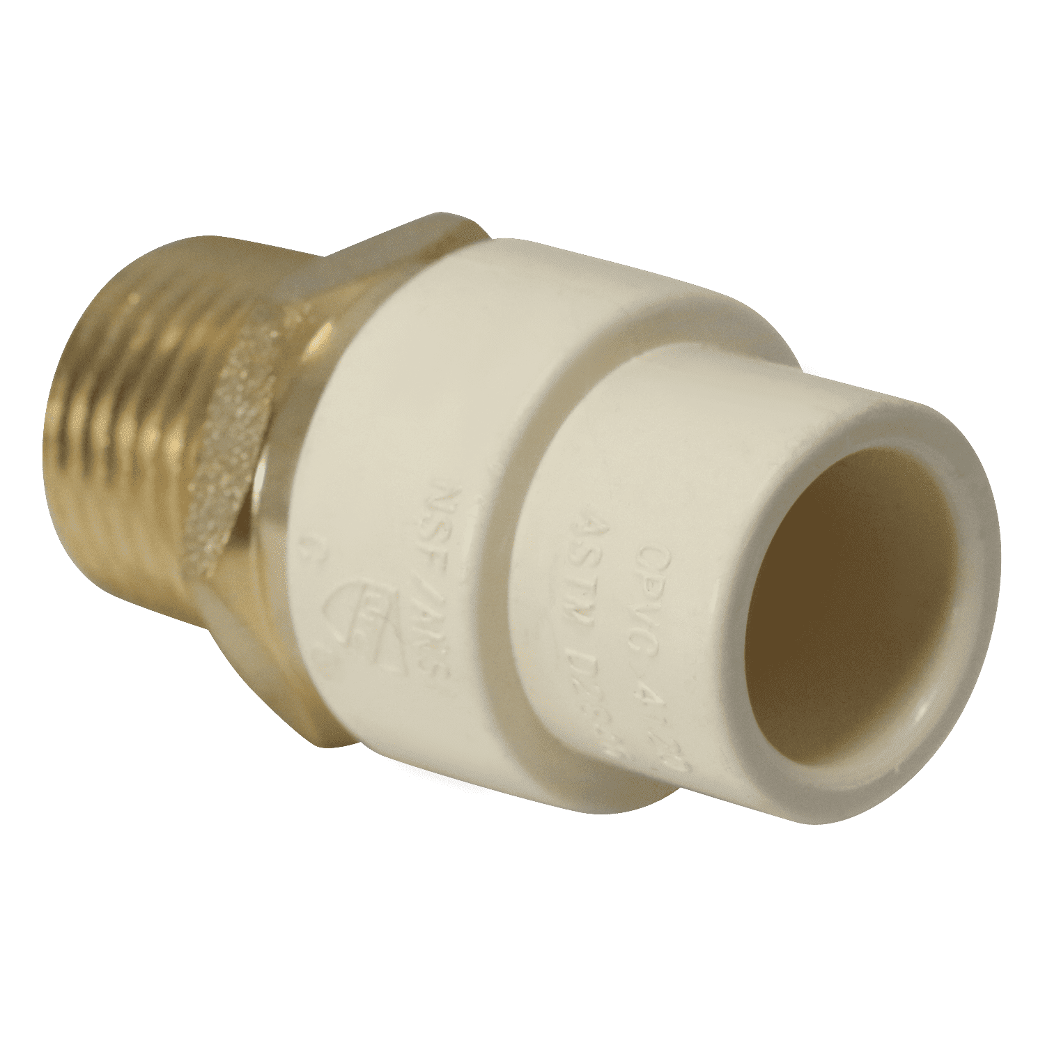 10 Pcs XFITTING 1/2" CPVC X 1/2" MNPT Transition Coupling, 3-2-4=10XX ...