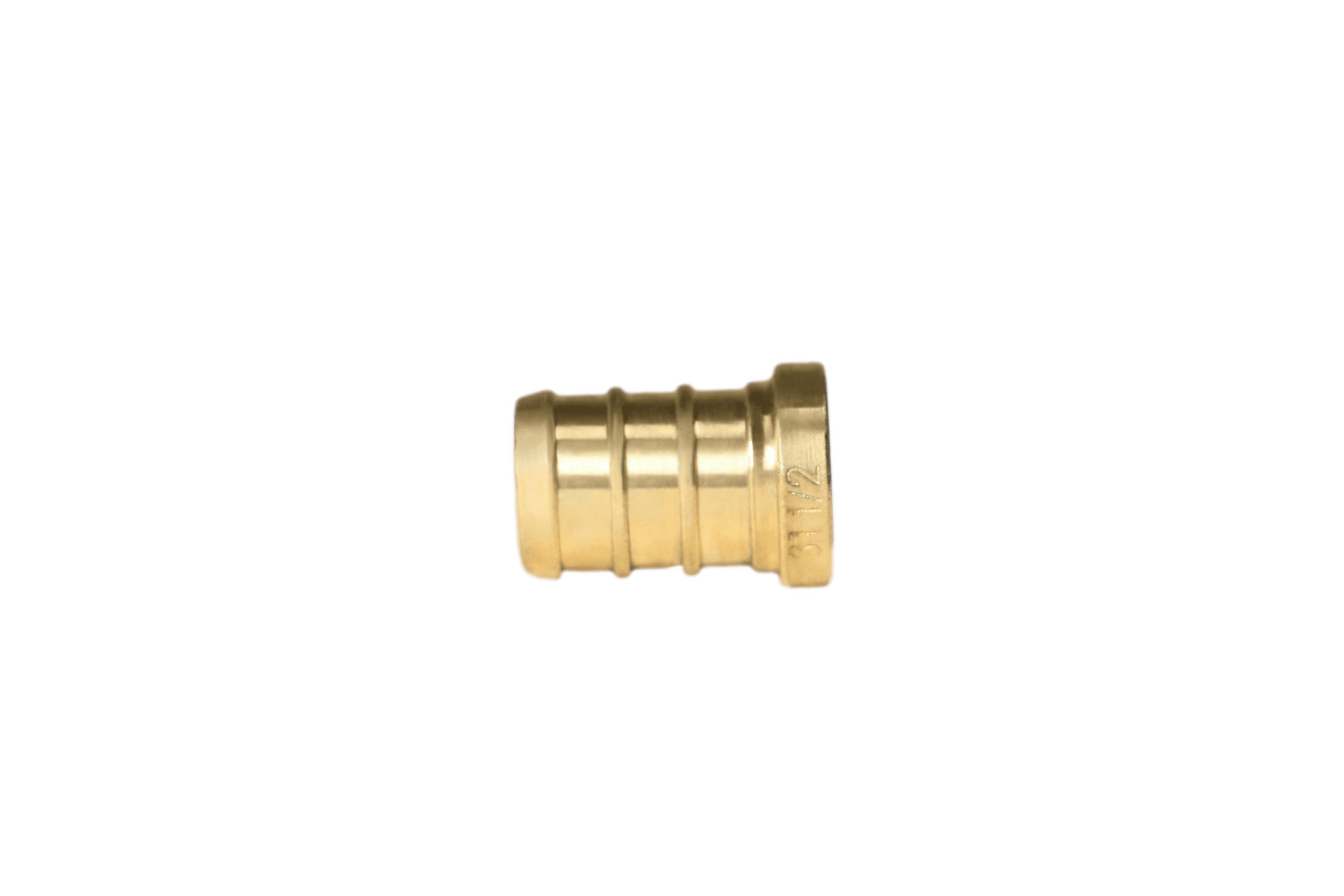 10 Pcs XFITTING Barb Crimp 1/2 Inch Pex Plug End Cap, Brass, 23-3-5=10X ...