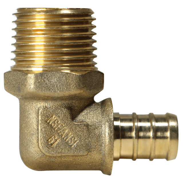 10 Pcs XFITTING Barb Crimp 1/2 Inch Pex X 1/2 Inch Male Threaded Elbow, 1/2 Inch Pex Male Elbow ...