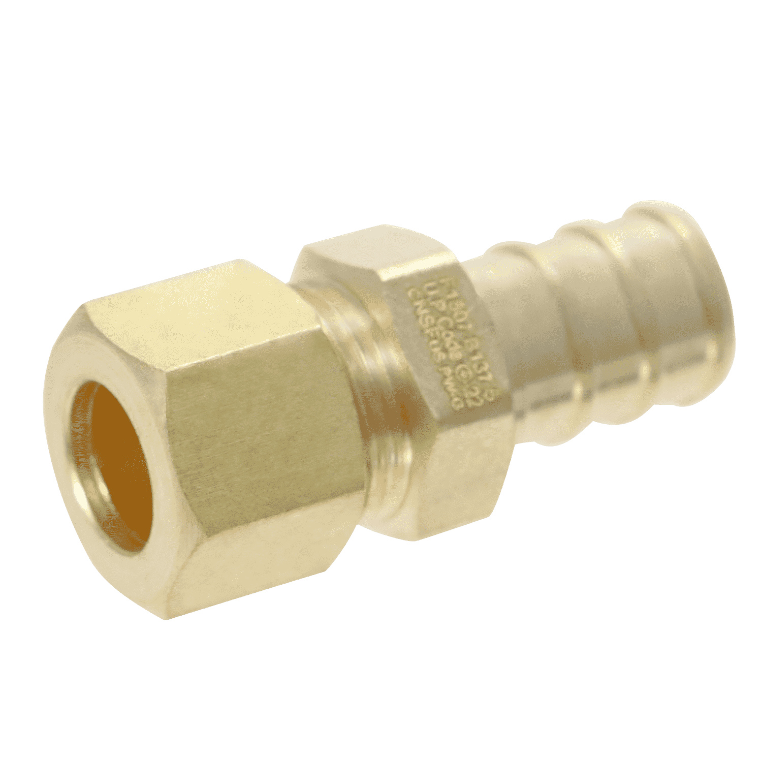 10 Pcs XFITTING OD Compression 3/8 Inch x 1/2 Inch Pex Transition Straight Adapter, 26-5-2=10X ...