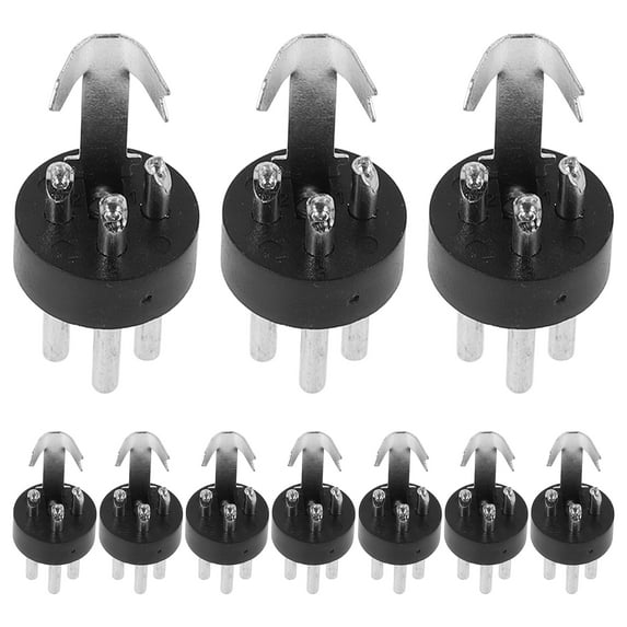 MLINS 10pcs Mic Plugs 3 Pin Microphone Connectors Replacement Audio ...