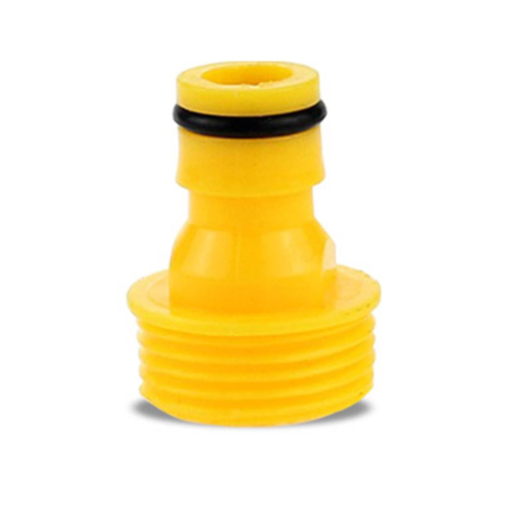 10 Pcs Yellow Garden Hose Threaded Adaptor 3/4in BSP Male Thread 2289 ...