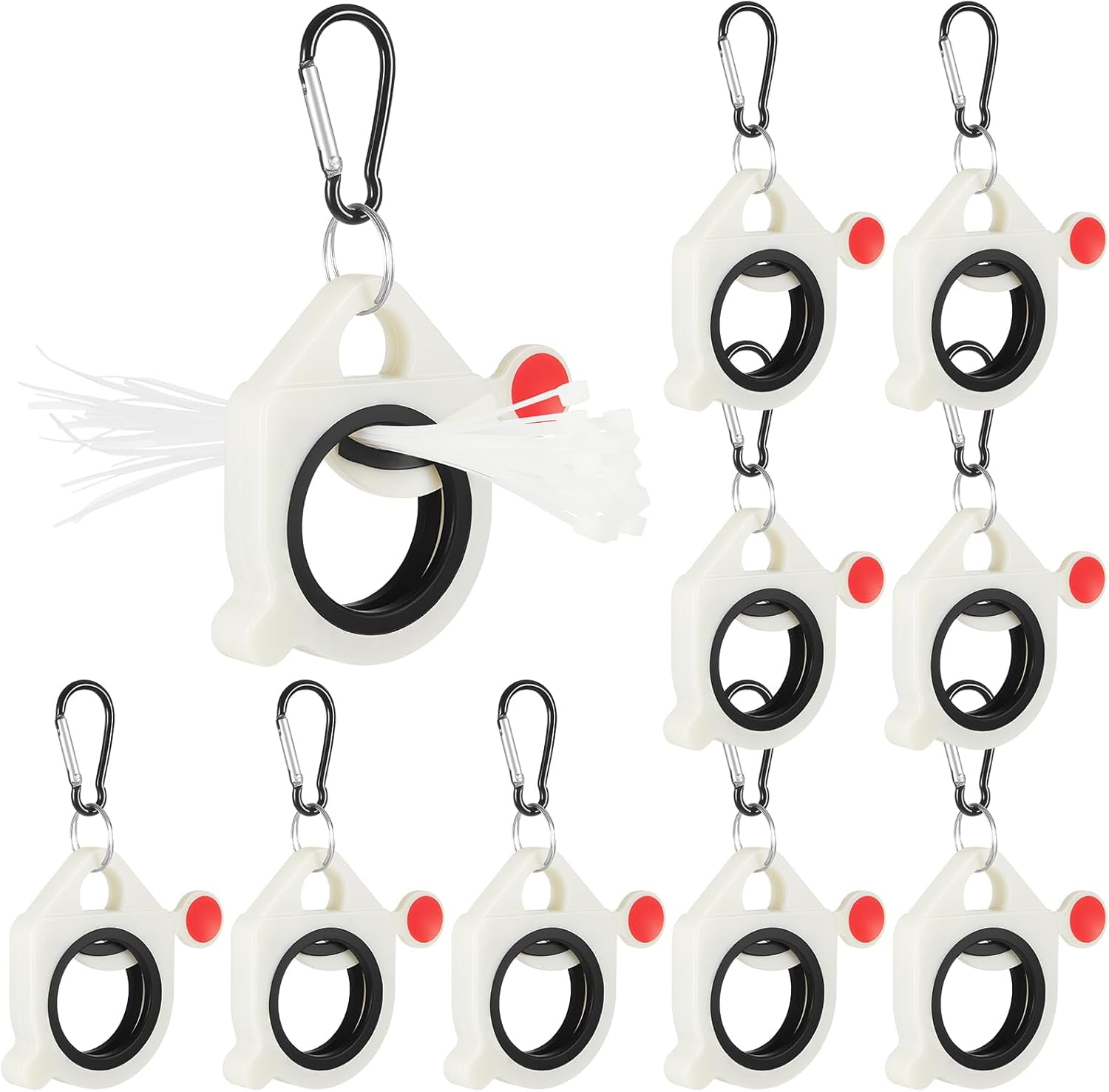 10 Pcs Zip Tie Holder Light Plastic Cable Tie Organizer for Efficient ...