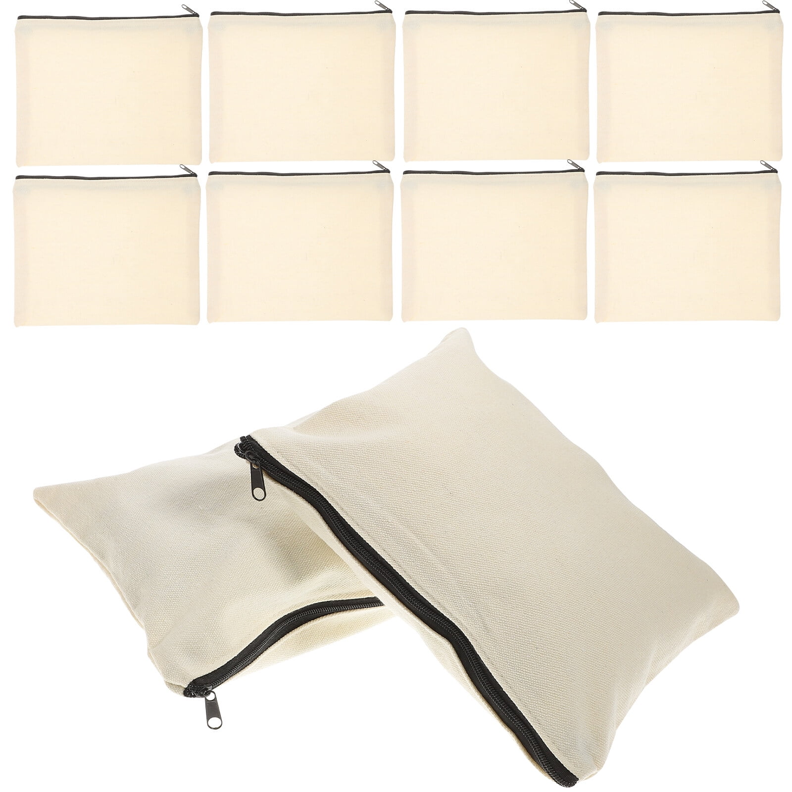 10 Pcs Zip Tool Bag Small Storage Zipper Pouch Organizer Canvas Heavy ...
