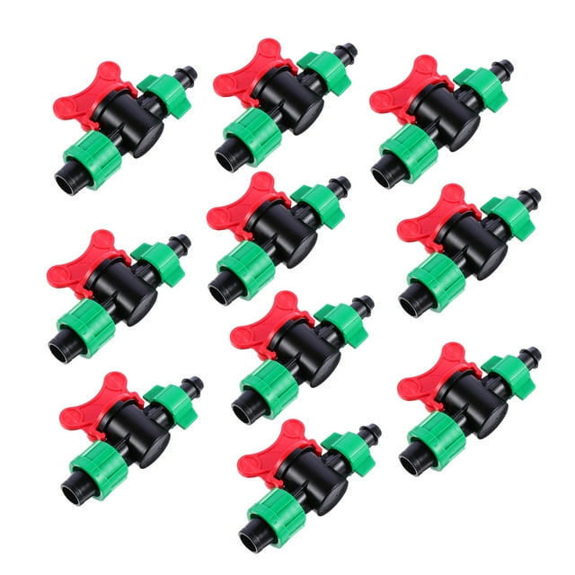 10 Pcs for Irrigation System Fittings Drip Valve Shut off Plug ...