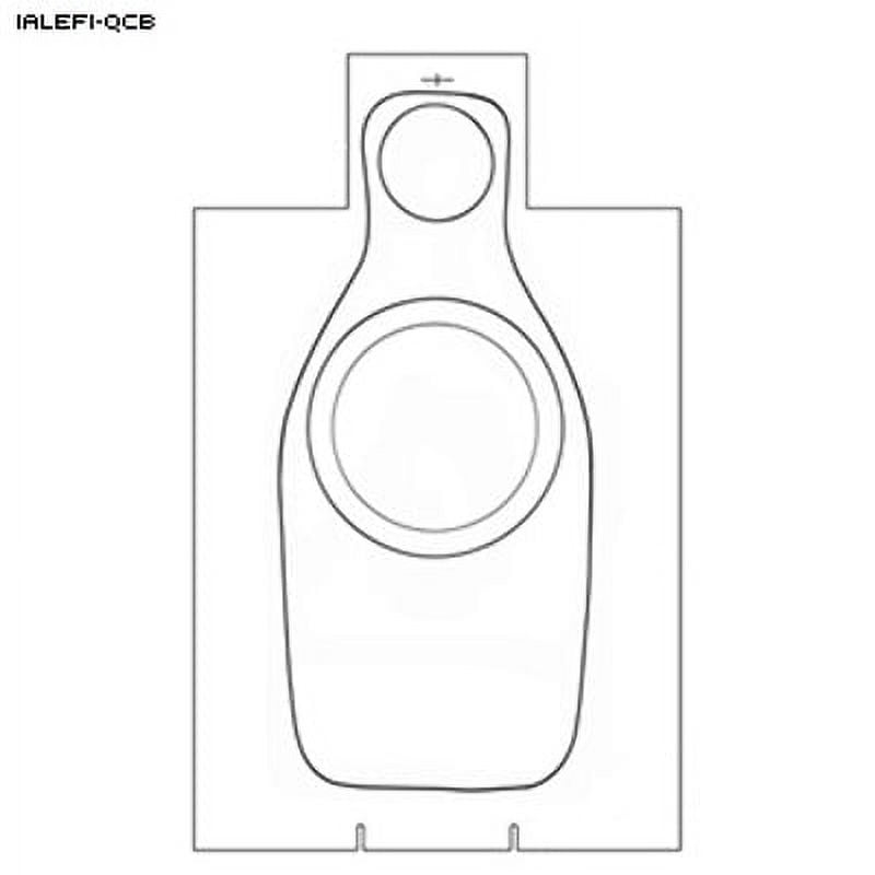 10 Pcs of Modified Q Cardboard Target (IALEFI) Gray on white. Size: 19 ...