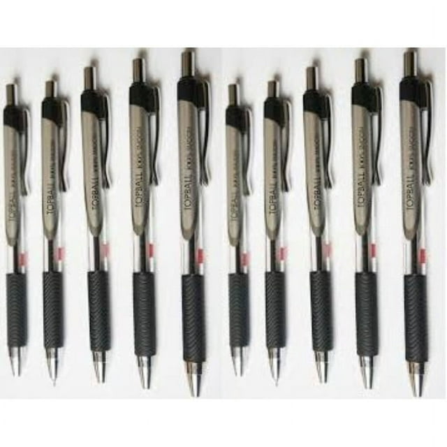 Cello Topball Click Retractable Ball Point Pens, Fine Point, 0.7 mm ...