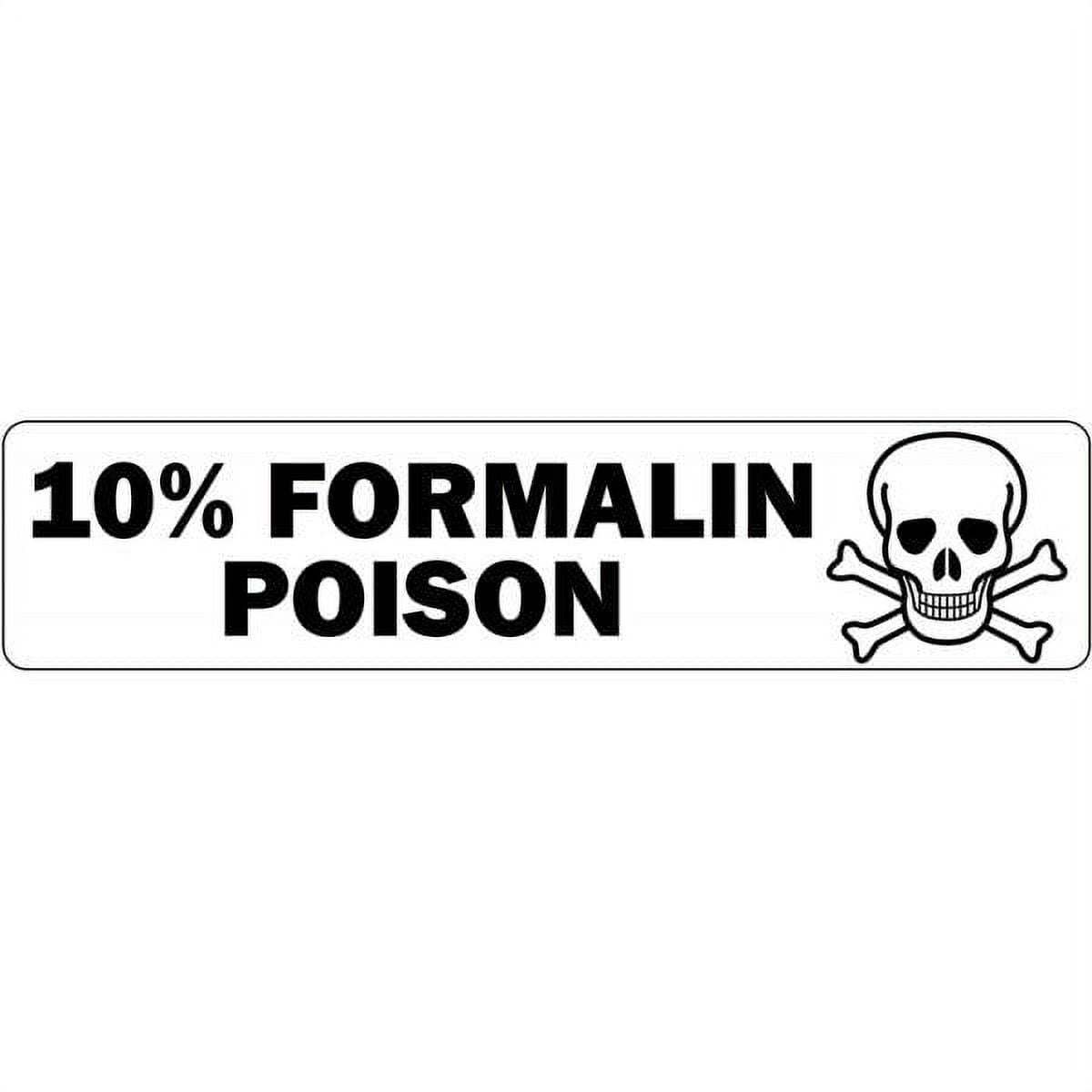 10 Percent Formalin Poison Medical Labels - Walmart.com
