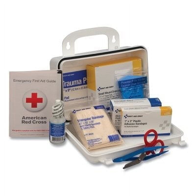 10 Person ANSI Plus First Aid Kit, Weatherproof Plastic Case, Wall ...