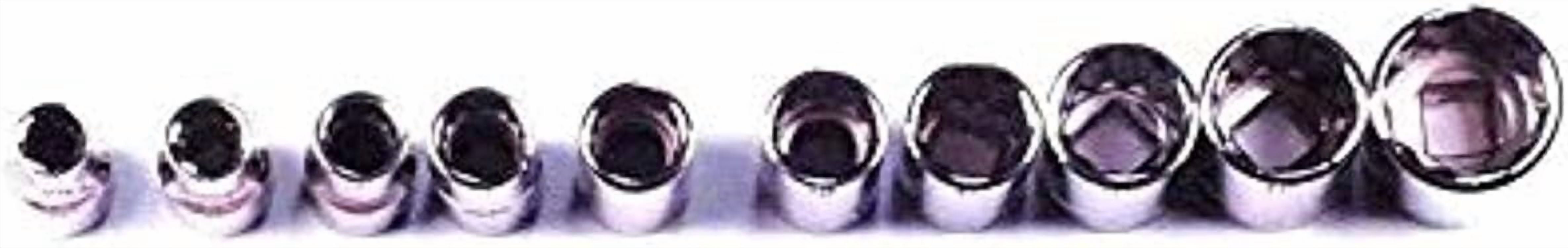 10 Piece 1/4" Inch Drive 12 Point Shallow SAE Sockets - Walmart.com