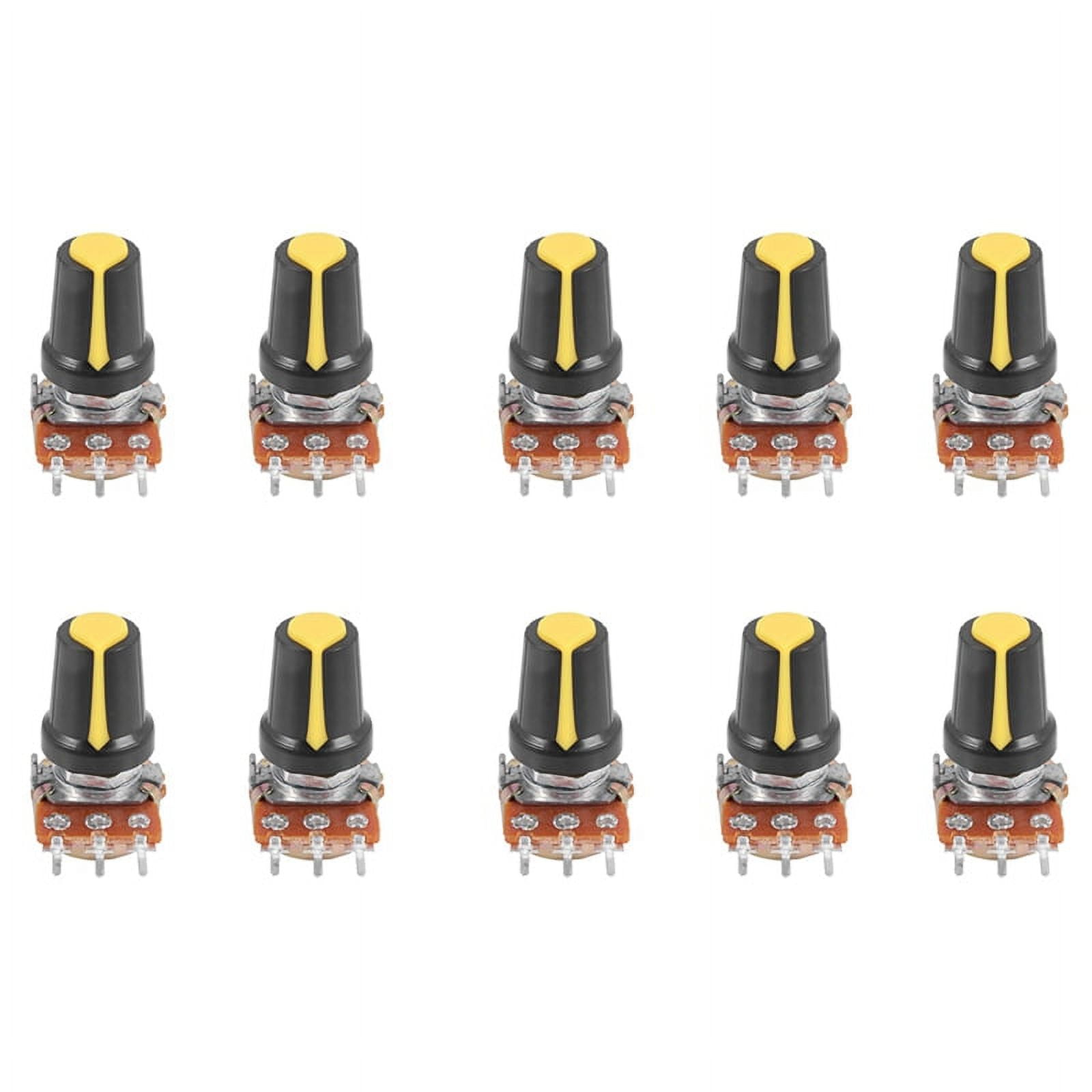 10 Piece 100K Ohm 3 Terminals Linear Taper Rotary Audio B Type ...