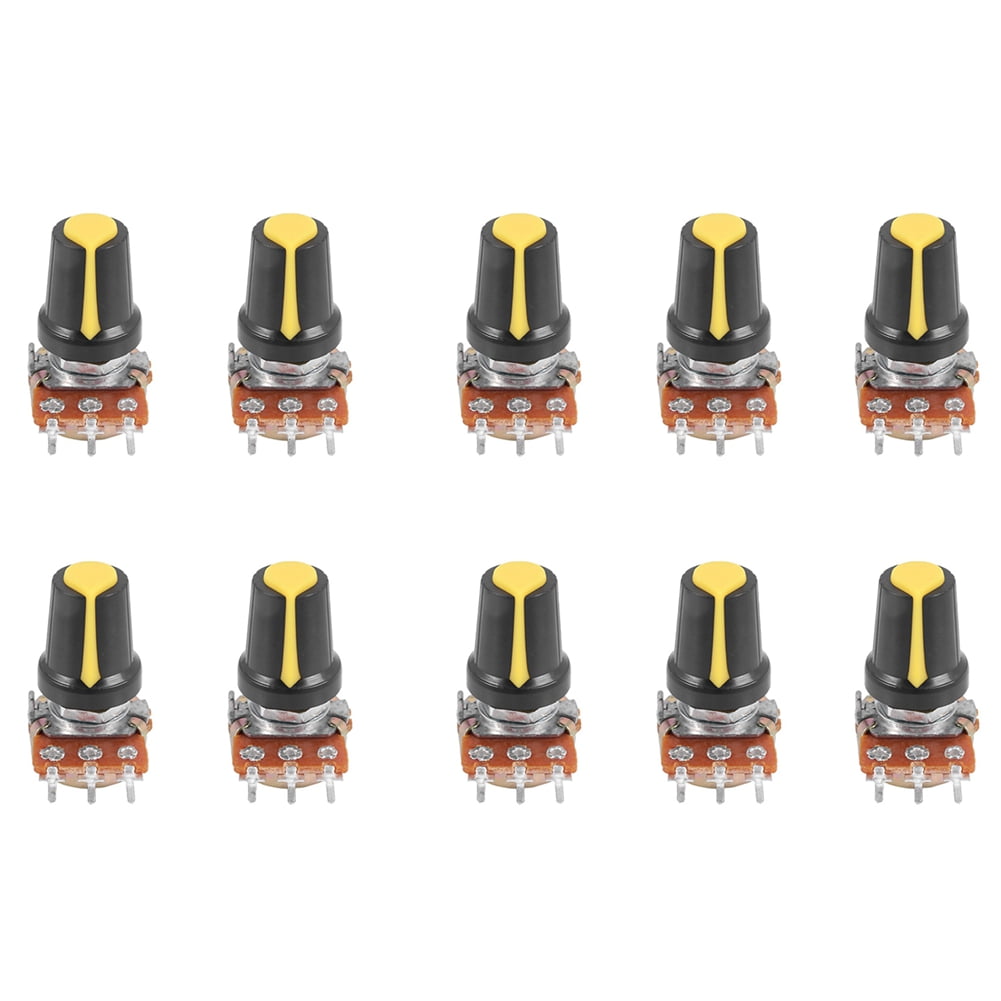 10 Piece 100K Ohm 3 Terminals Linear Taper Rotary Audio B Type ...