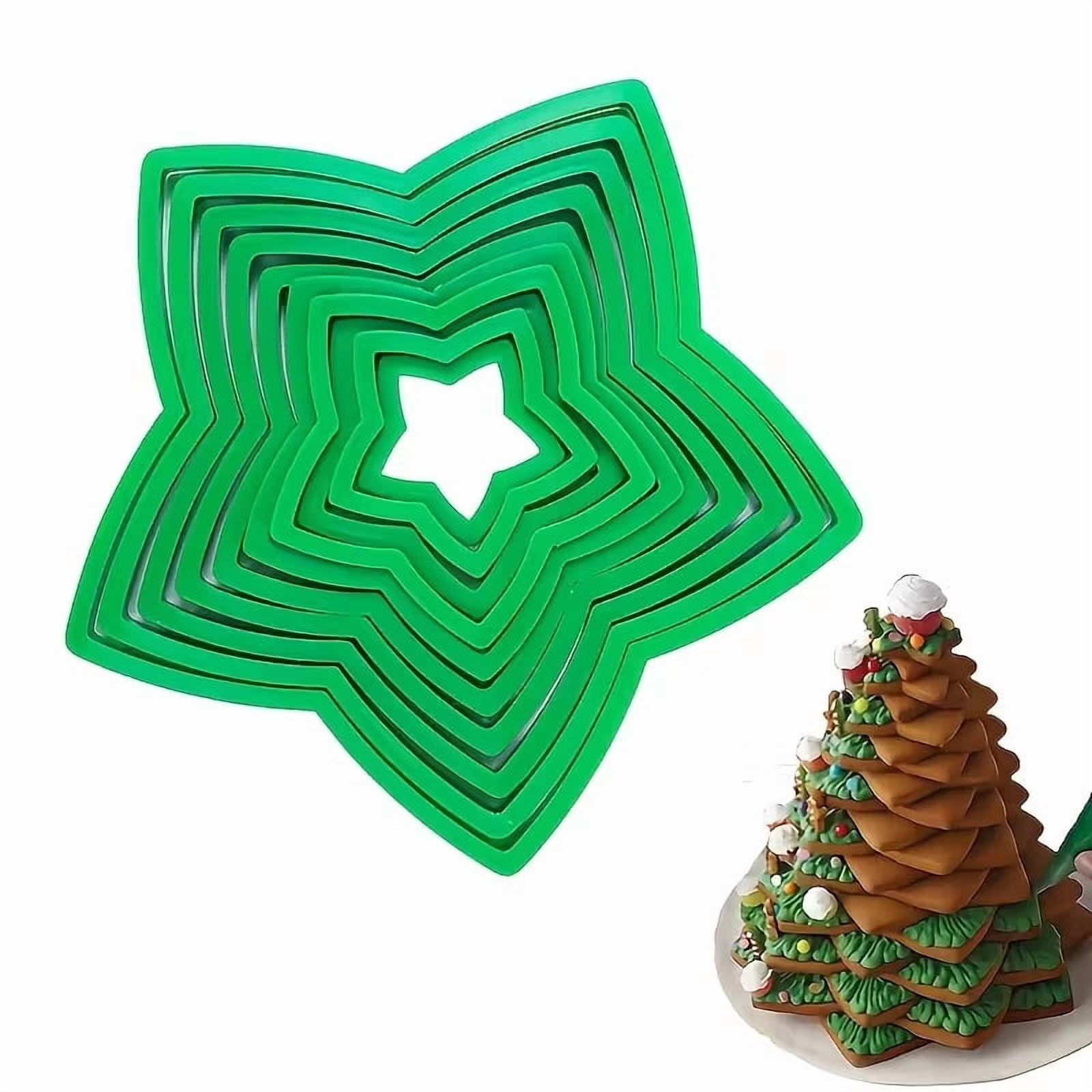 10-Piece 3D Christmas Tree Cookie Cutters Set - Perfect for Holiday ...