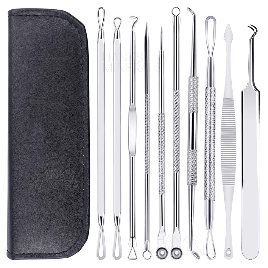 10-Piece Acne Tweezers Set Blackhead Pimple Remover Tool Blemish ...