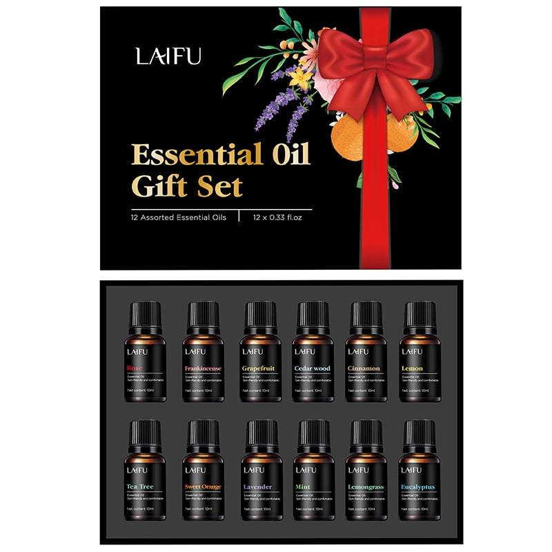 10-Piece Aromatherapy Essential Oils Set for Relaxation Stress Relief ...
