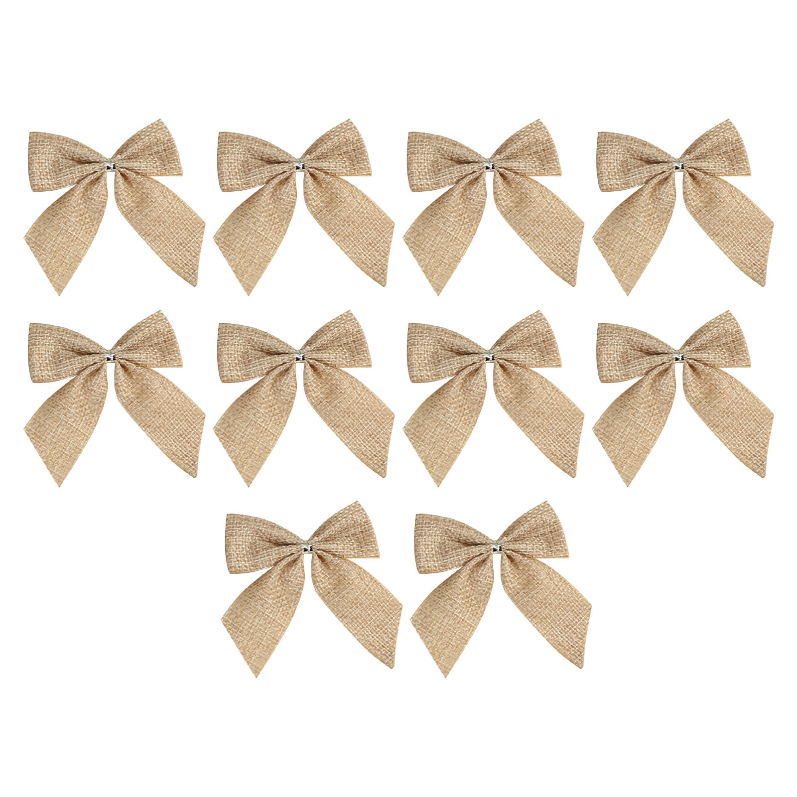 10-Piece Assorted Christmas Bow Set - Multi-Style Fabric Bows for Tree ...