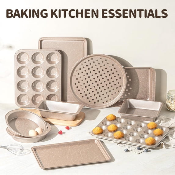 10-Piece Baking Pans Set, Bakeware Sets Nonstick, Baking Set for Oven ...