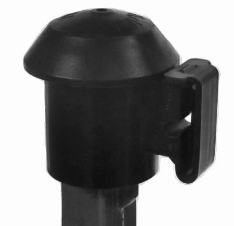 10 Piece Black T-Post Safety Top'r Fits All T-Posts & Can Be Nailed ...